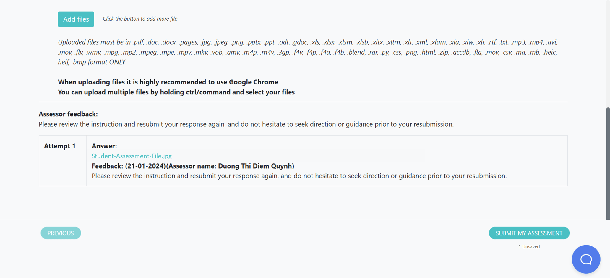 How to Resubmit Your Assessment