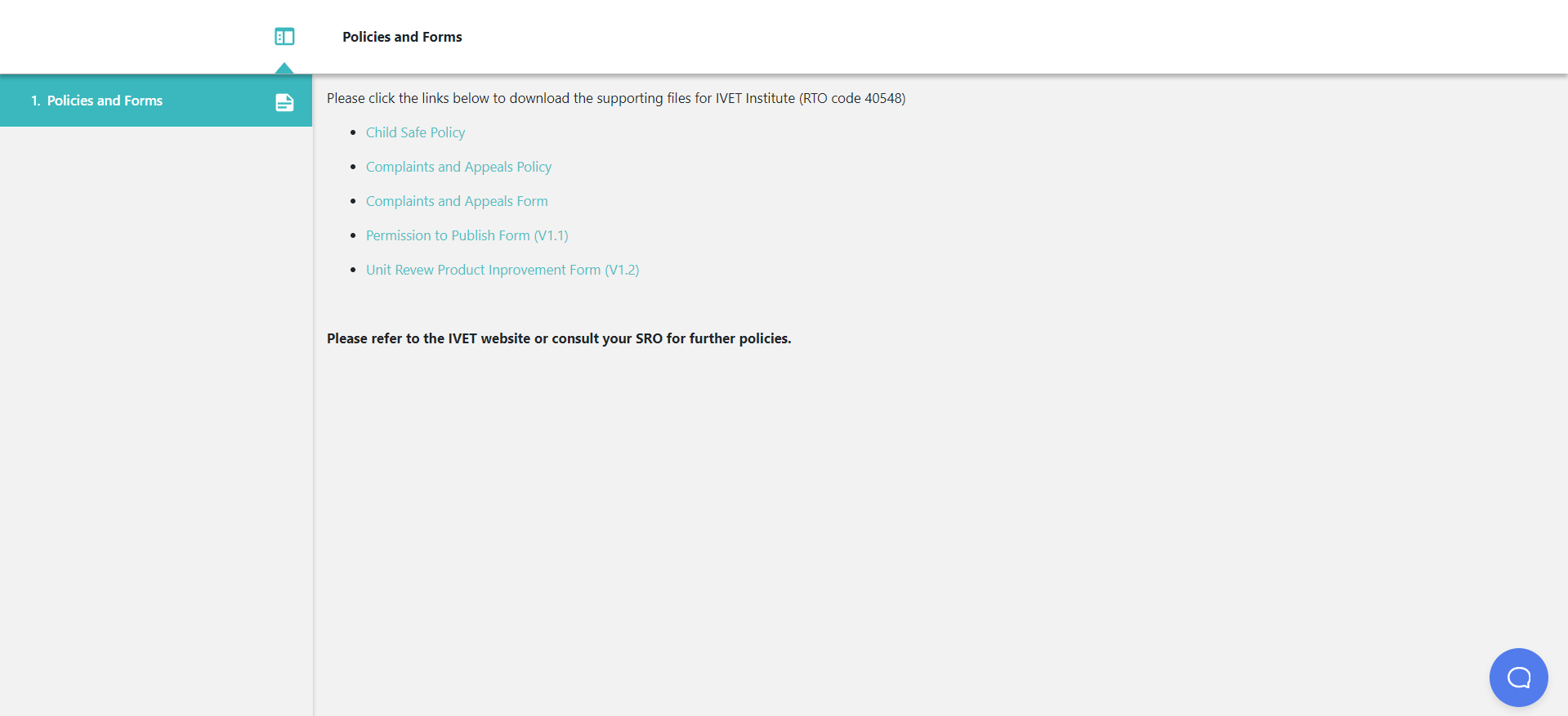 Support Pages