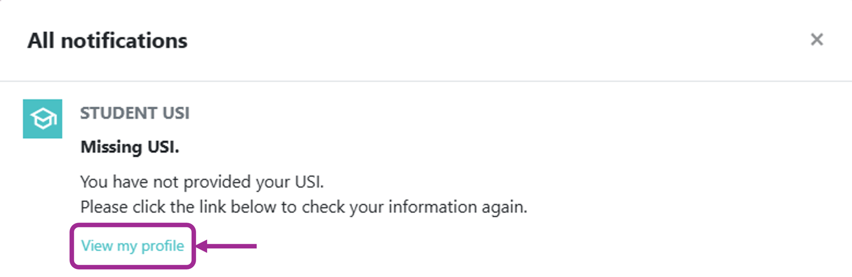 How to update your USI number